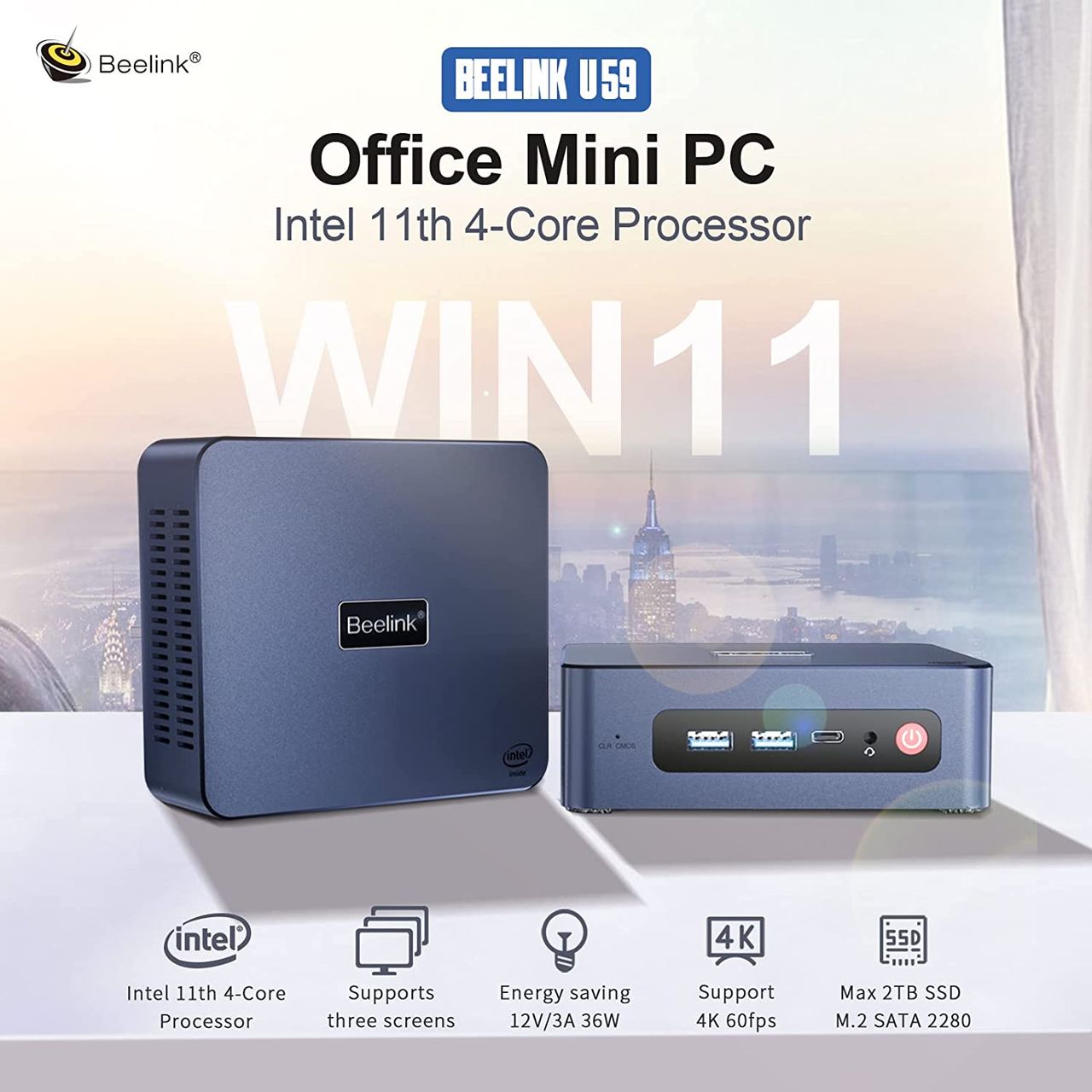 Beelink SER5 5500U MiNi PC - AMD Ryzen™ 5 5500U / 16GB RAM / 500GB SSD ...